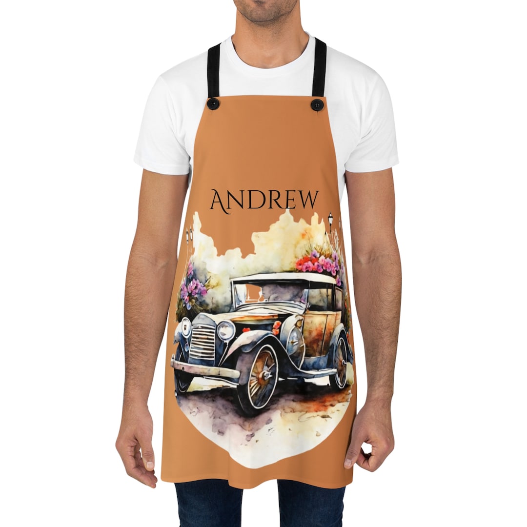 Personalized Apron, Antique Car Apron, Car Lover Gift, Vintage Car ...