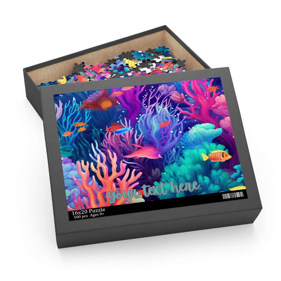 Personalized Puzzle, Ocean Puzzle, Custom Name Puzzle, Unique Ocean ...
