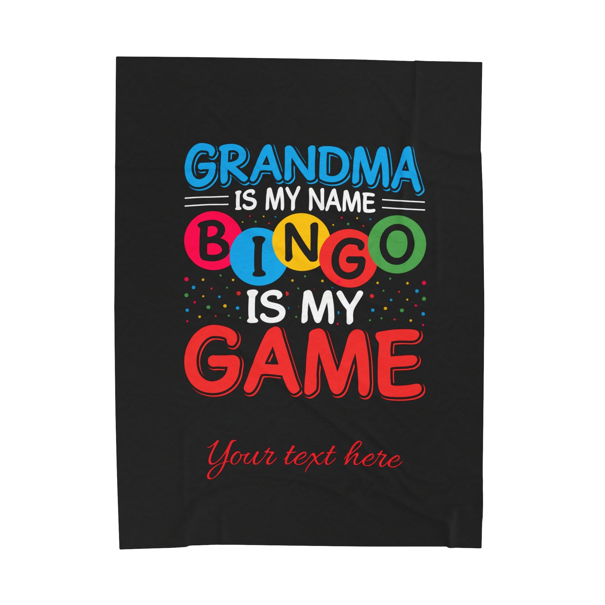 Personalized Bingo Blanket for Grandma - Etsy