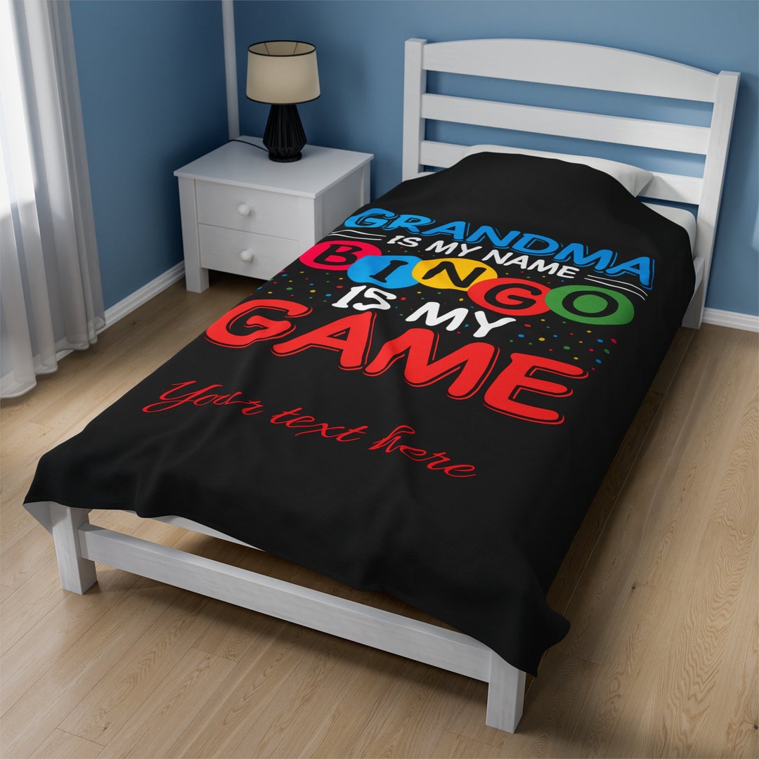 Personalized Bingo Blanket for Grandma - Etsy