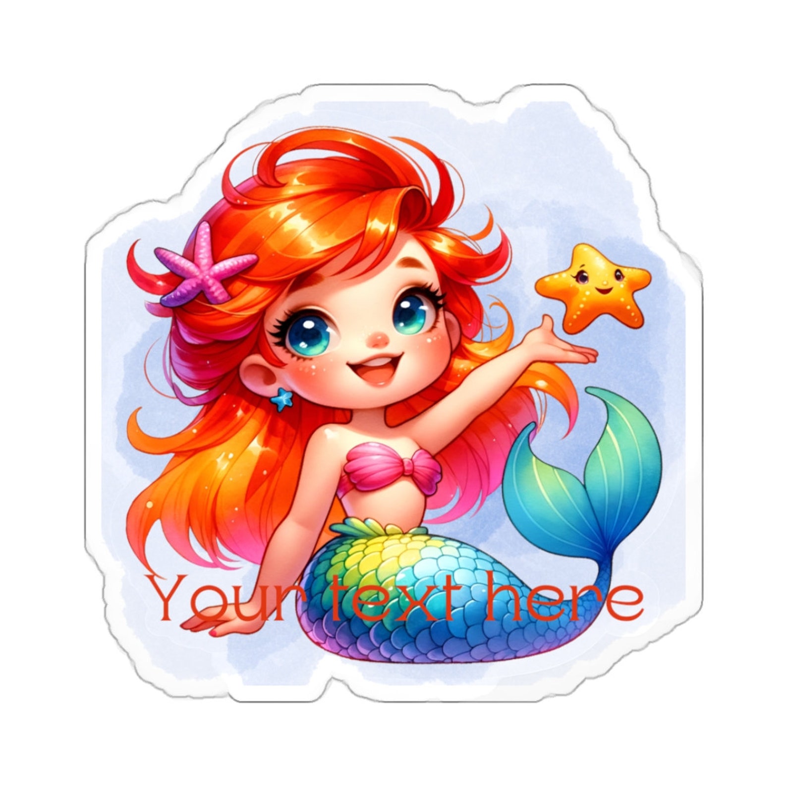 Personalized Sticker, Mermiad Sticker, Laptop Sticker, Backpack Sticker ...