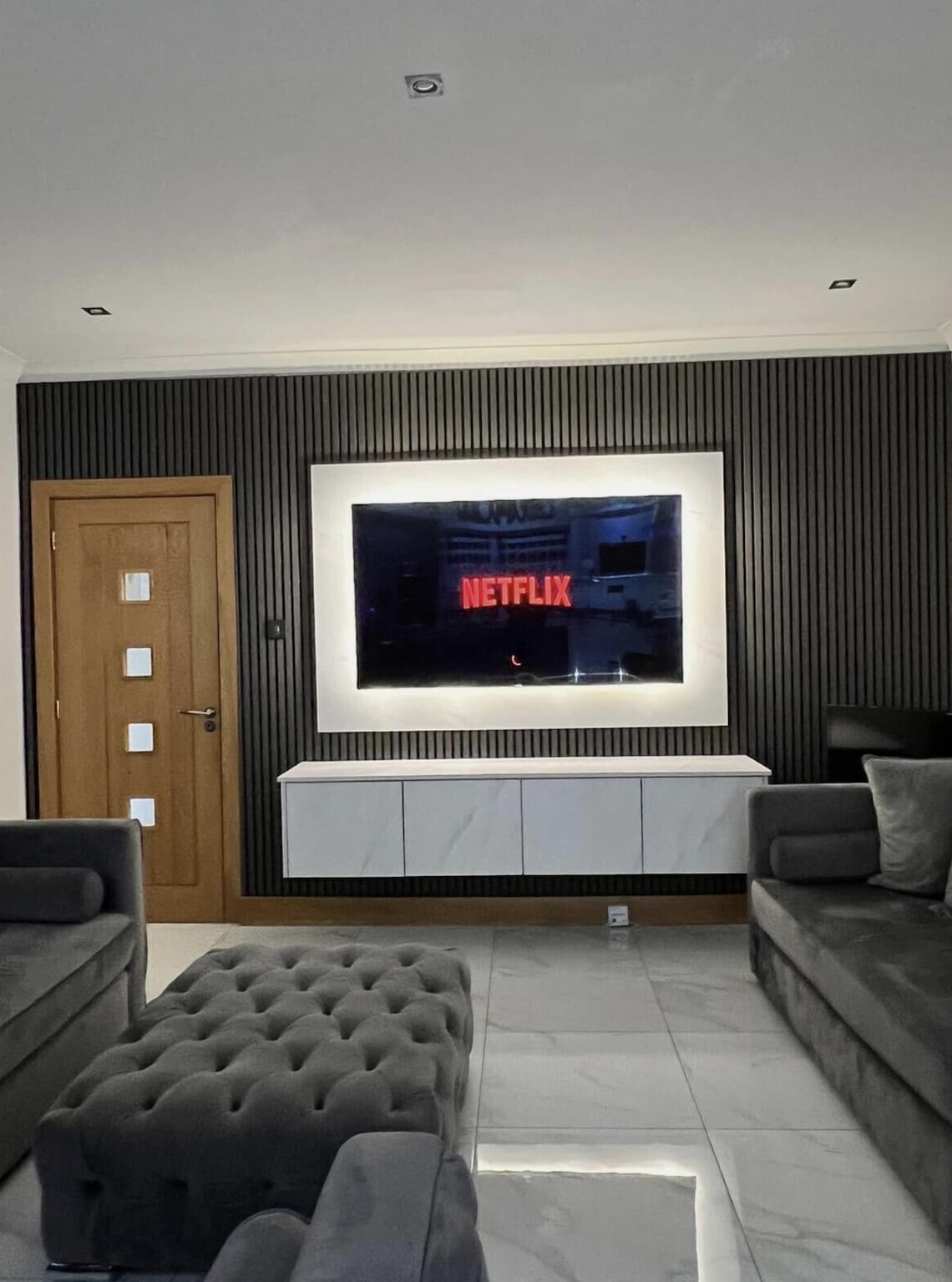 Media Wall Kit - Tv Panel & 240cm 0f Acoustic Panels - Etsy UK