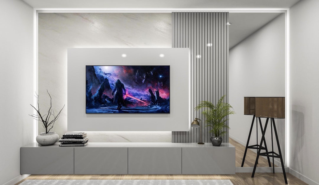 Media Wall Package - Acoustic Panels - 3m Floating Unit - Tv Panel ...