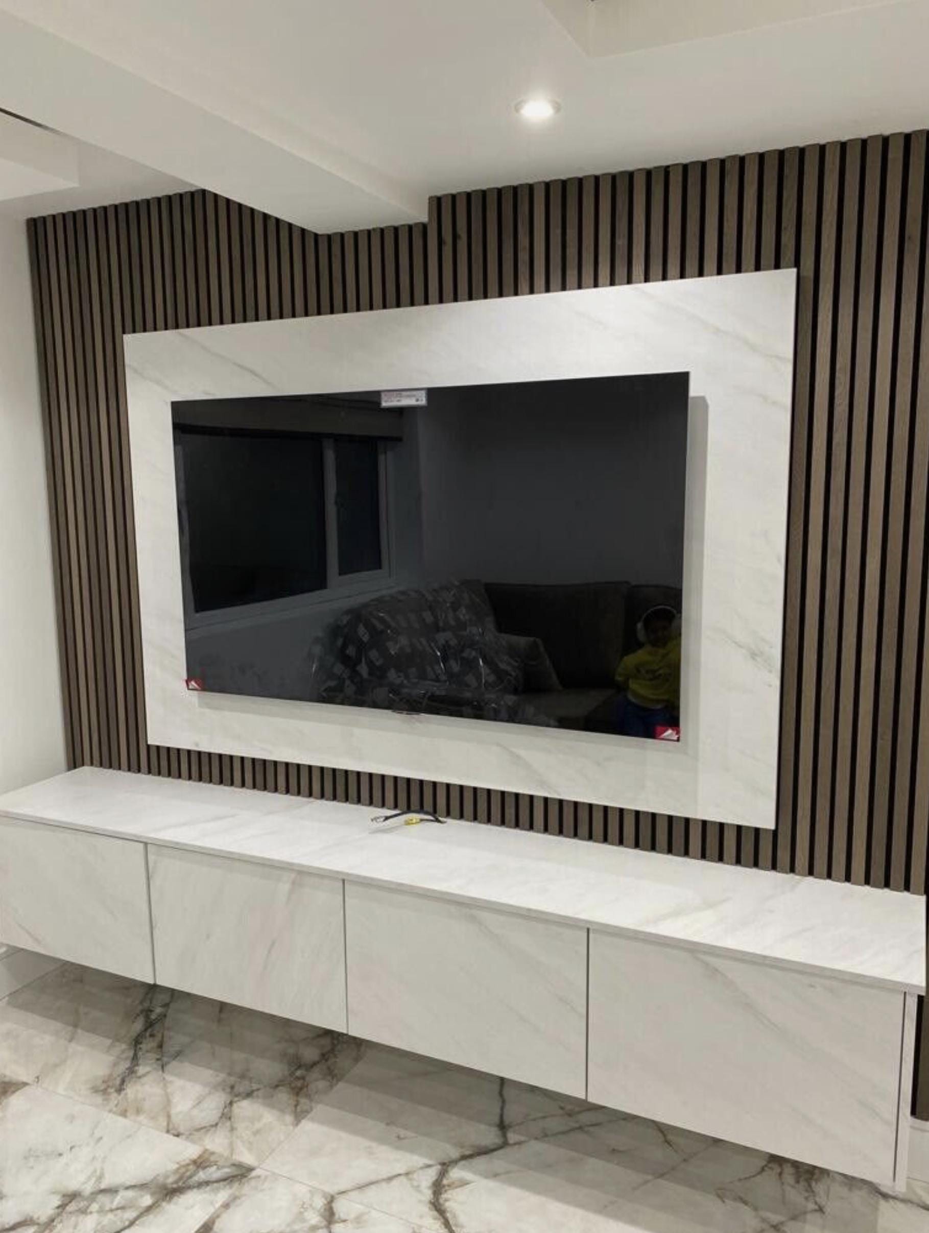Media Wall Kit - Tv Panel & 240cm 0f Acoustic Panels - Etsy UK