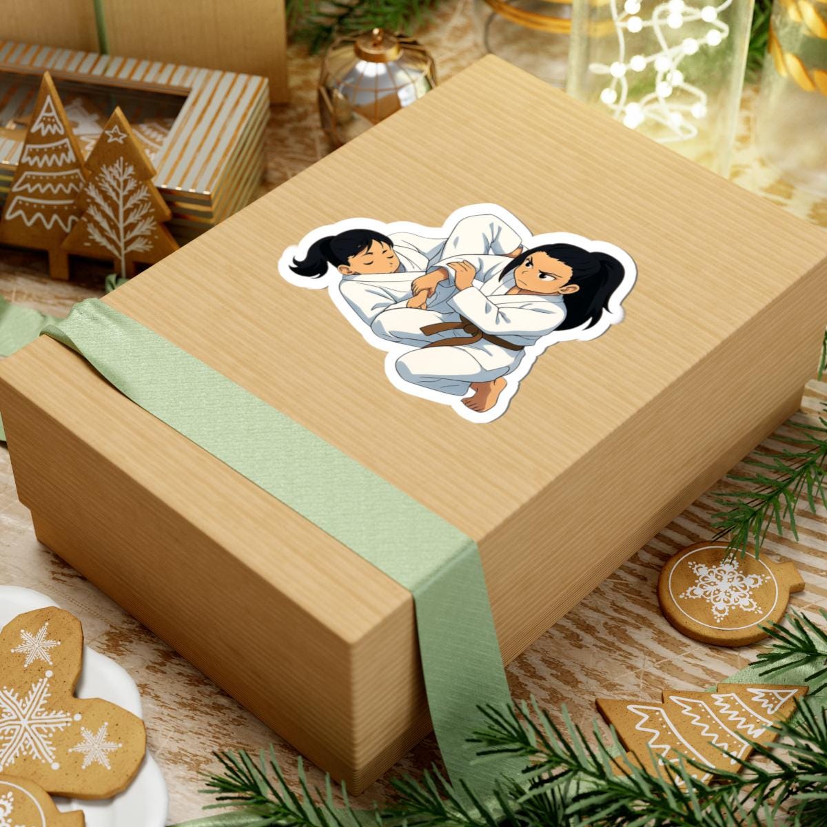 Judo Jiujitsu MMA Girls Kiss-cut Stickers - Fun Bumper Decals, Laptop ...