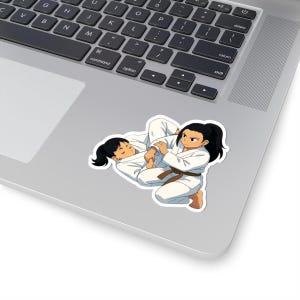Judo Jiujitsu MMA Girls Kiss-cut Stickers - Fun Bumper Decals, Laptop ...