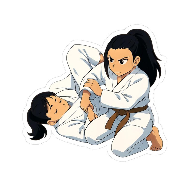 Judo Jiujitsu MMA Girls Kiss-cut Stickers - Fun Bumper Decals, Laptop ...