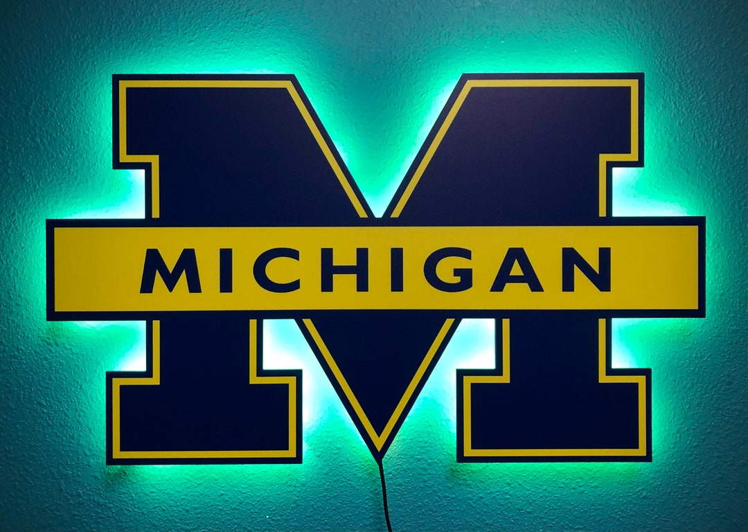 Color Changing Michigan State Sign Wolverines Birthday Gift - Etsy