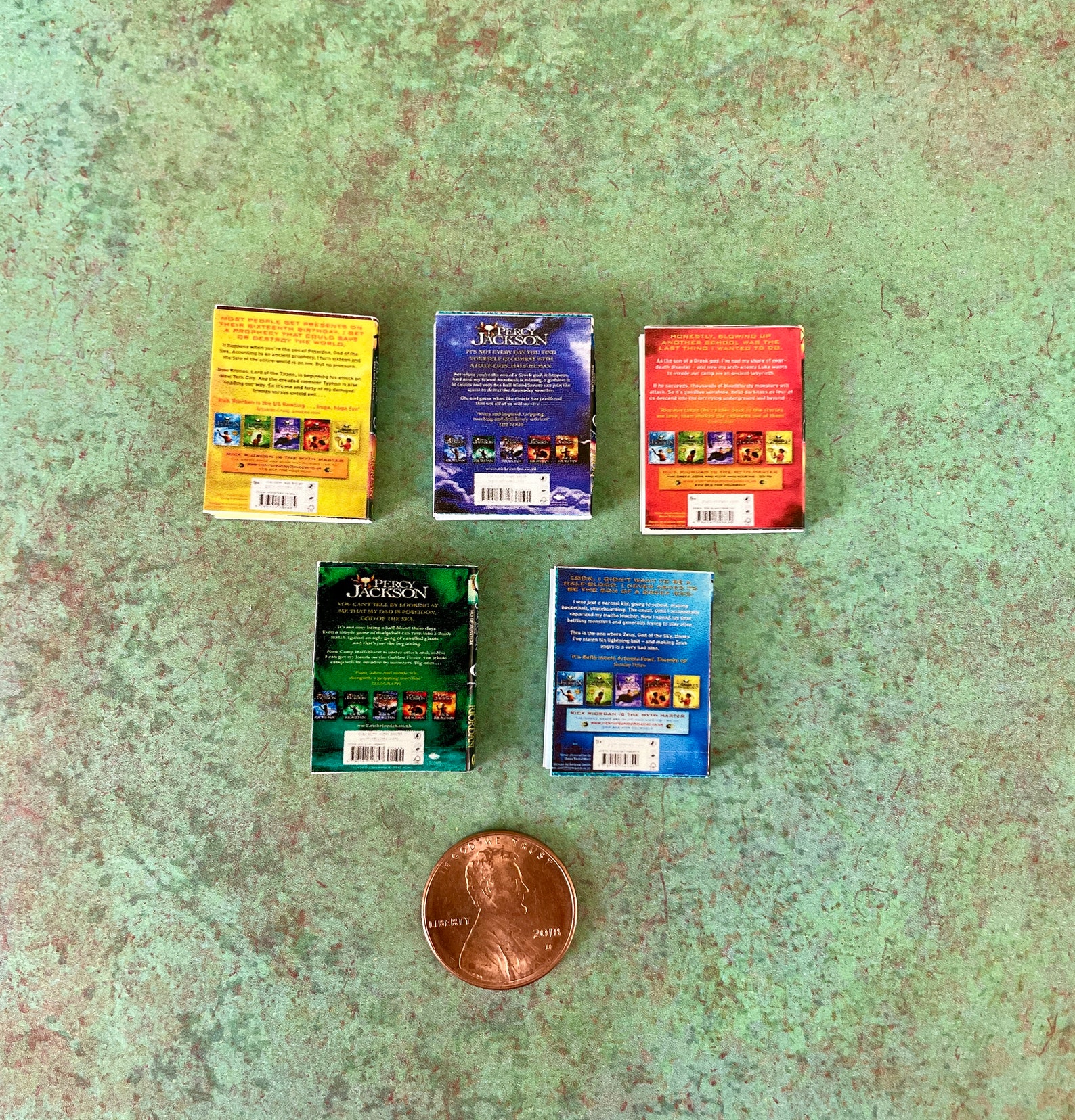 Percy Jackson Book Series, 5 Mini Books, Scale 1:12, Miniature Books - Etsy