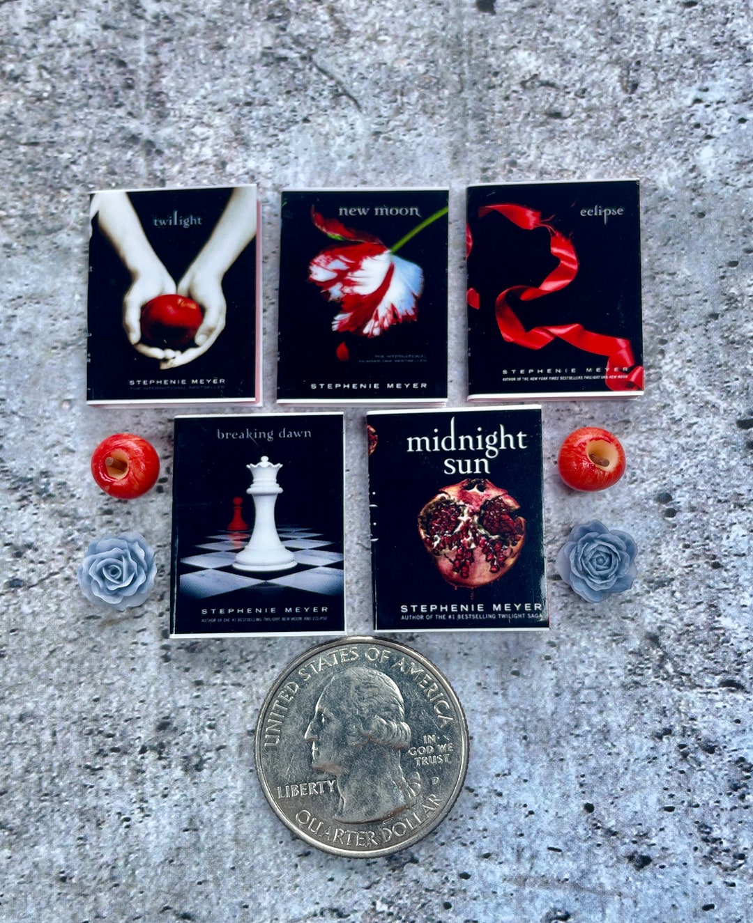 The Twilight Series Miniature Books, 1:12 Scale, Set of 5 - Etsy
