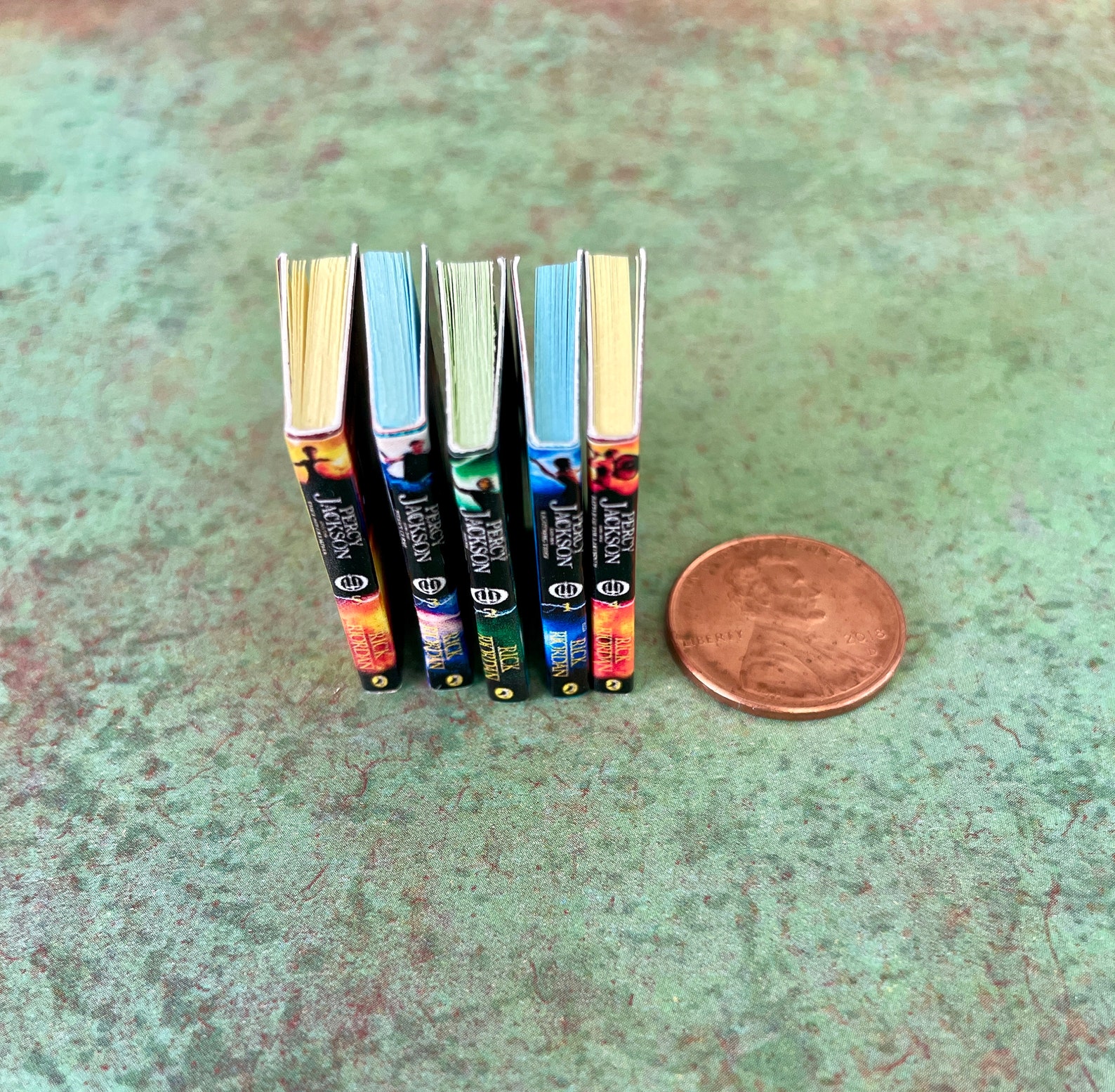 Percy Jackson Book Series, 5 Mini Books, Scale 1:12, Miniature Books - Etsy
