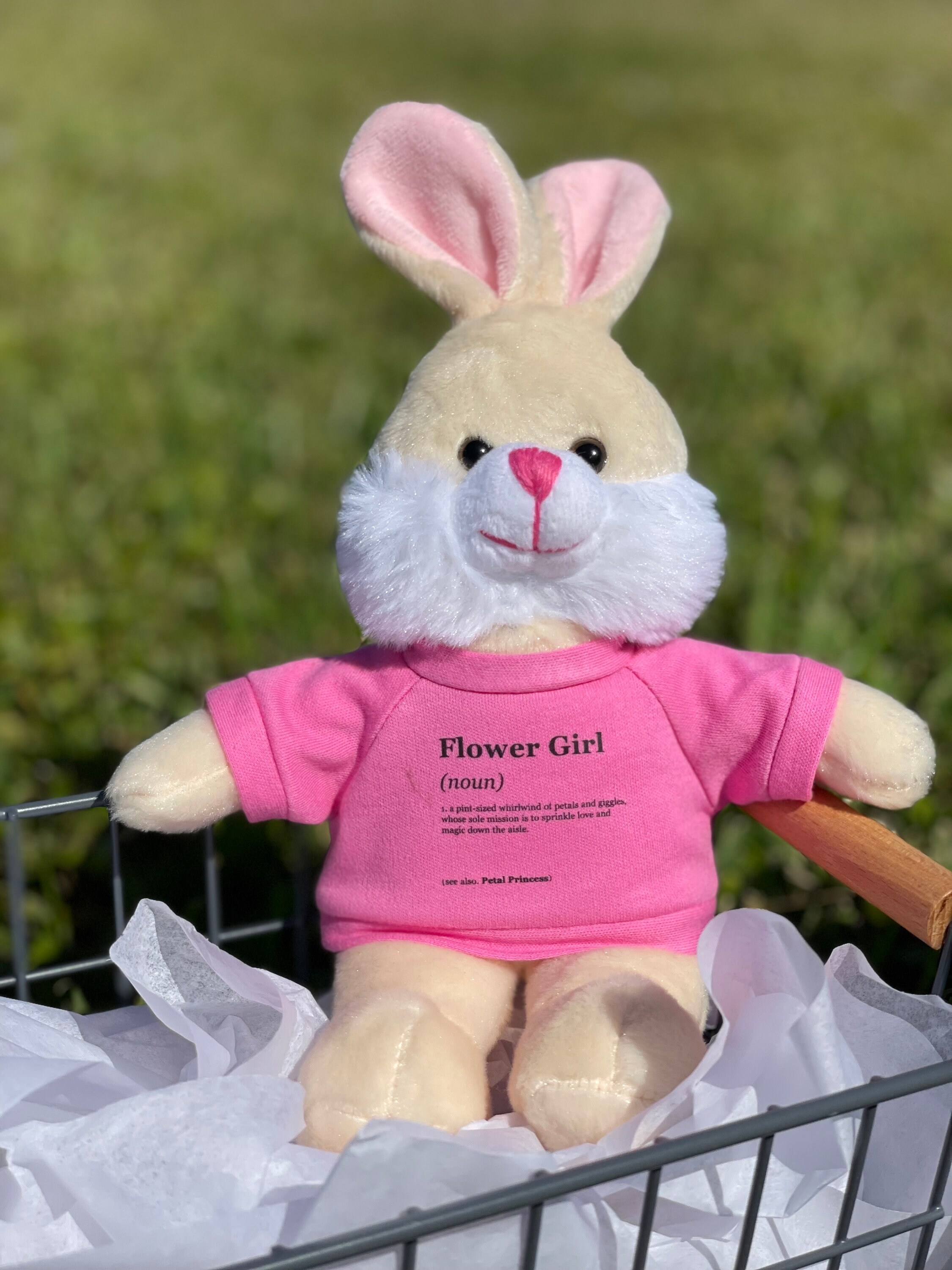 Flower Girl Definition Stuffed Animal Flower Girl Gifts - Etsy