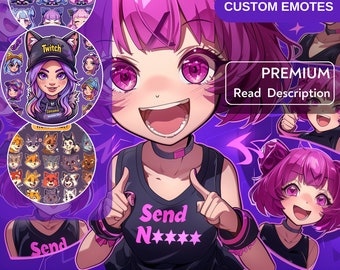 5x Custom Animated Emotes, Emojis, Sub Emotes for Your Twitch, Youtube ...