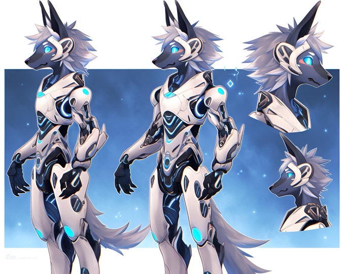 EXCLUSIVE 3-in-1 Protogen Adopt: Mark I, Mark II and Battle Armor depicted in Images 25th Sep ...