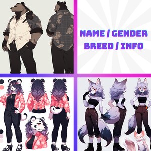 The Best Furry Character Reference Sheets: Fursona Reference Sheet ...