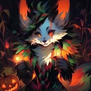 Halloween Furry Avatar | High Quality Fursona Headshot Halloween ...