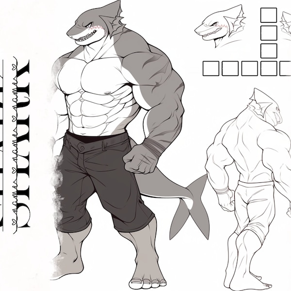 Template Fursona - Etsy