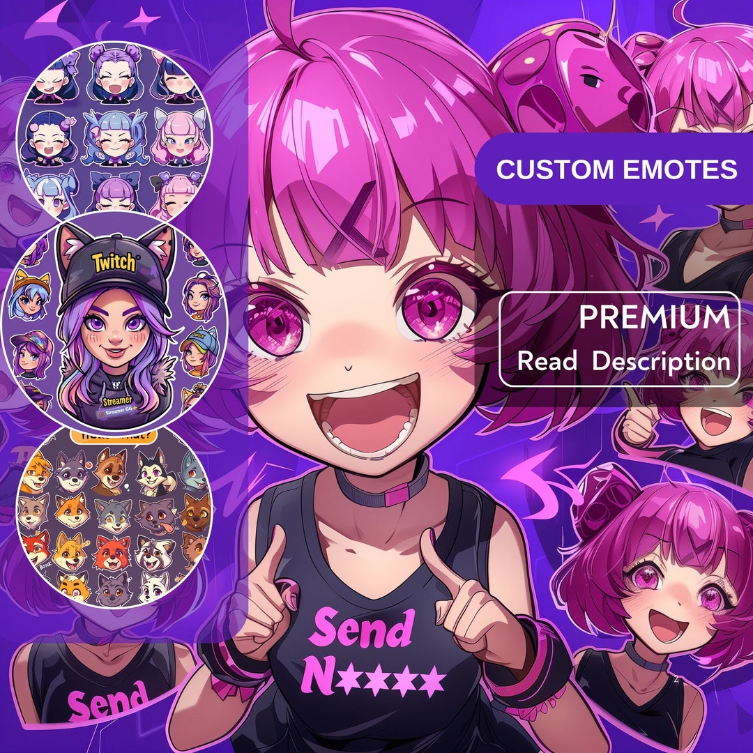 Custom Streaming Emotes, Emojis, Sub Emotes for Your Twitch, Youtube ...