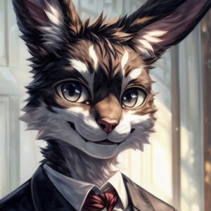 Realistic Furry Avatar | High Quality Fursona Headshot Commission ...