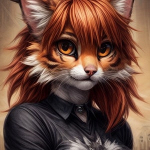 Realistic Furry Avatar | High Quality Fursona Headshot Commission ...