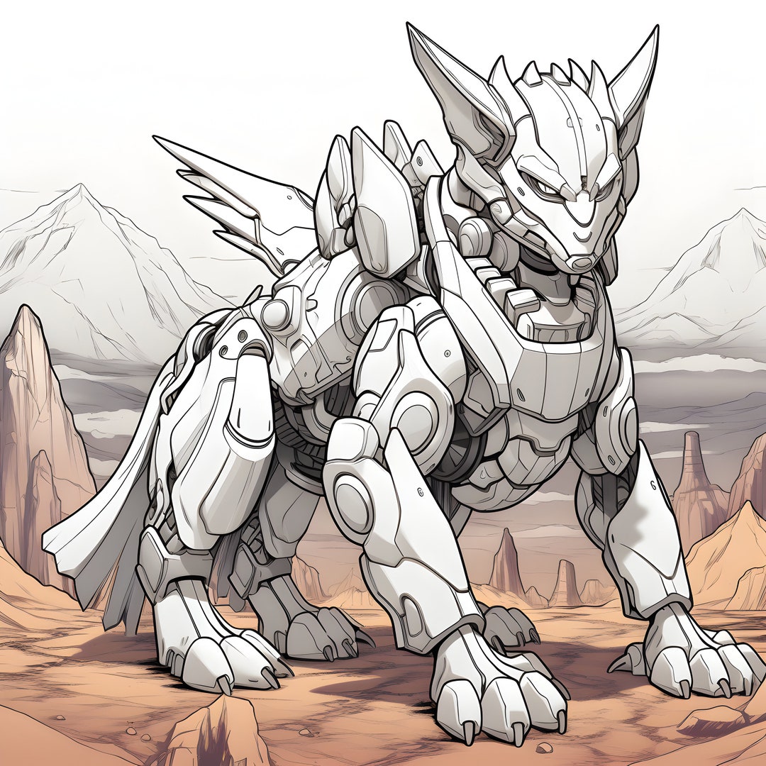 Feral Protogen Base Coloring Page: Protogen Feral Coloring Book Page ...