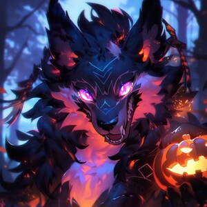 Halloween Furry Avatar | High Quality Fursona Headshot Halloween ...
