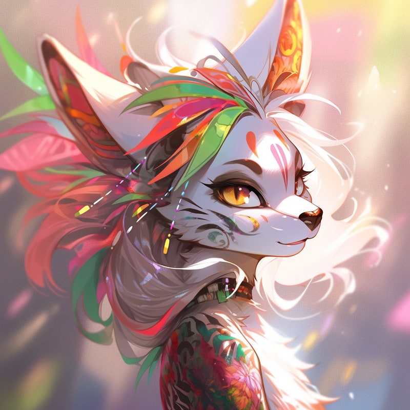 Furry Girl Art - Etsy