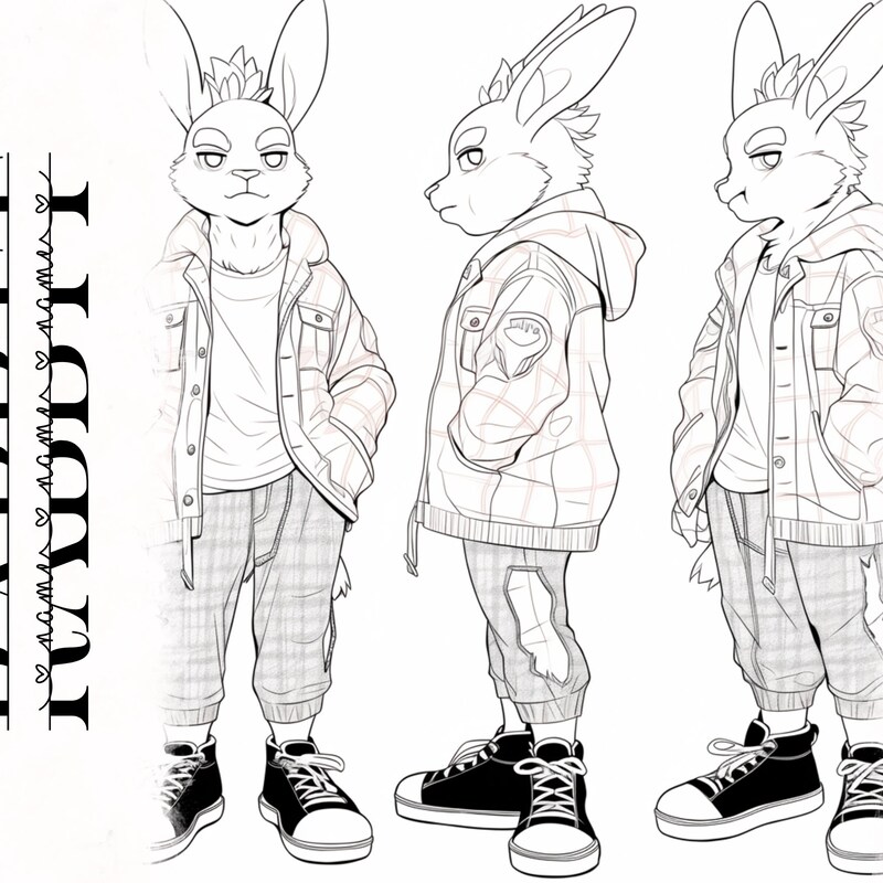 Bunny Furry Art - Etsy