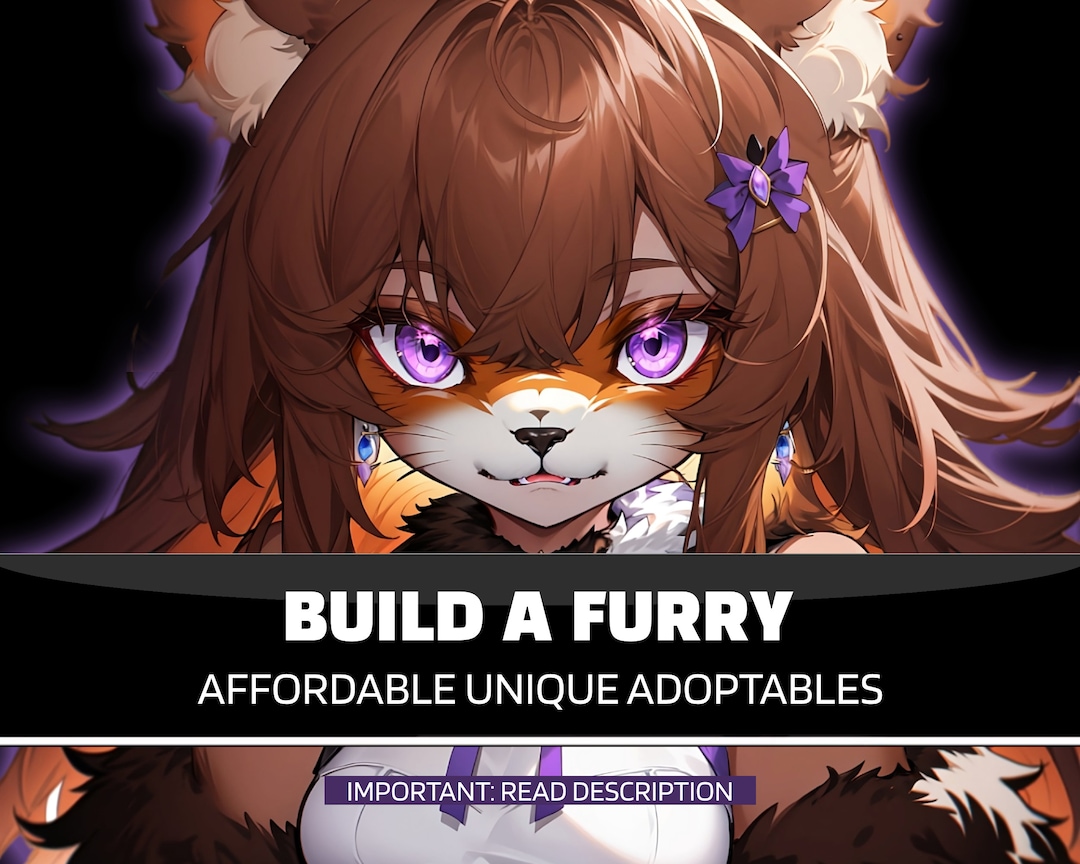 Fursona Adopt Build a Furry: Affordable Character Ref Sheet - Etsy Ireland