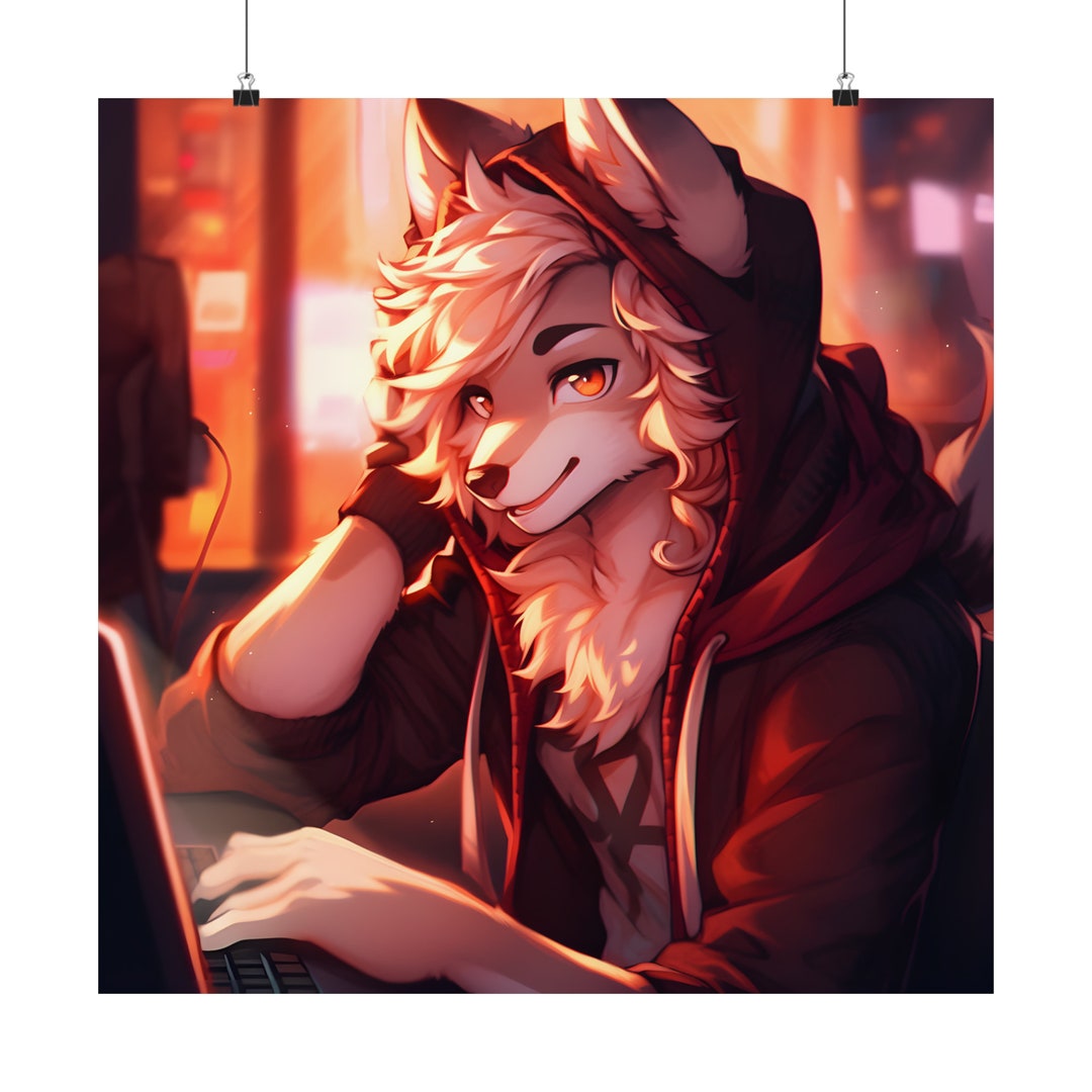 Fursona Study Bliss Matte Vertical Furry Posters Furry Wall - Etsy