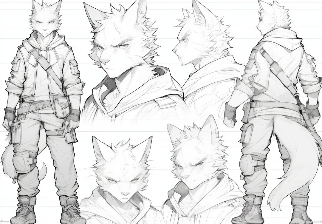 Rough Sketch Fursona Adopt: Fursona Adoptable - Character Reference ...