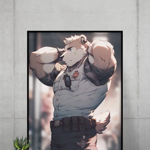 Furry Wall Art: Fursona Painting for Furry Lovers Wall Art for Bedroom ...