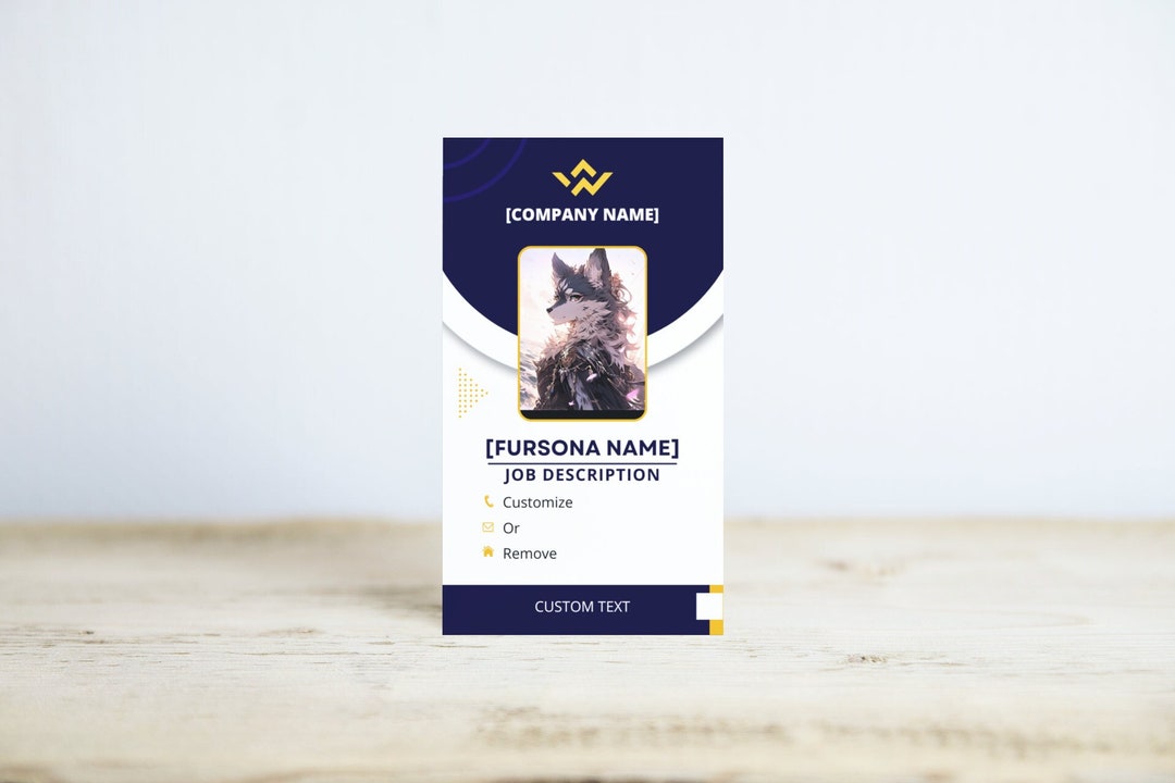 YCH Exclusive Fursona Card | Custom Fursona ID Card | Furry Business ...
