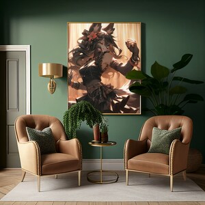 Furry Art Print: Fursona Dancing Print Furry Art Piece Anthro Home ...