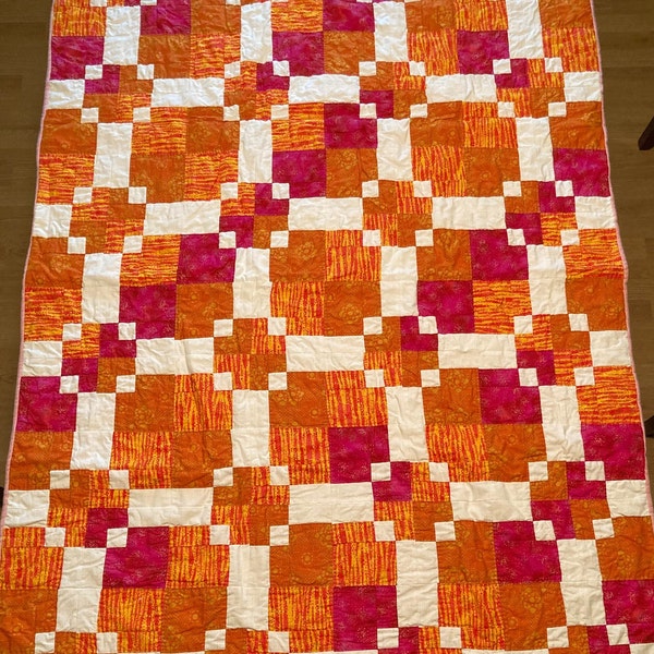 Orange Quilt - Etsy