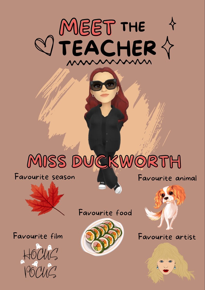 Meet the Teacher Template - Etsy