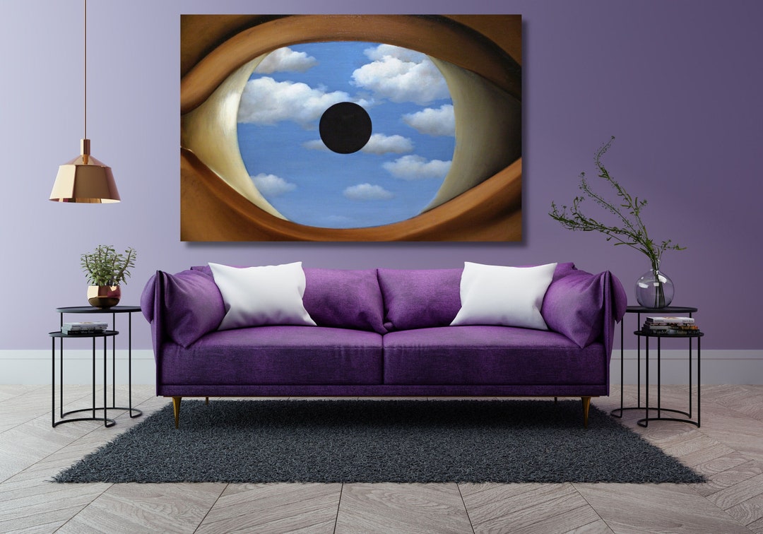 Rene Magritte the False Mirror Ready to Hang Canvas,rene Magritte the ...