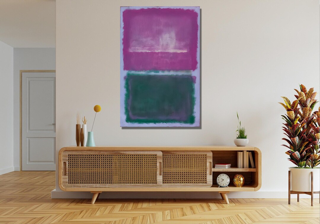 Mark Rothko Lavender Green Abstract Canvas, Modern Art, Ready to Hang ...