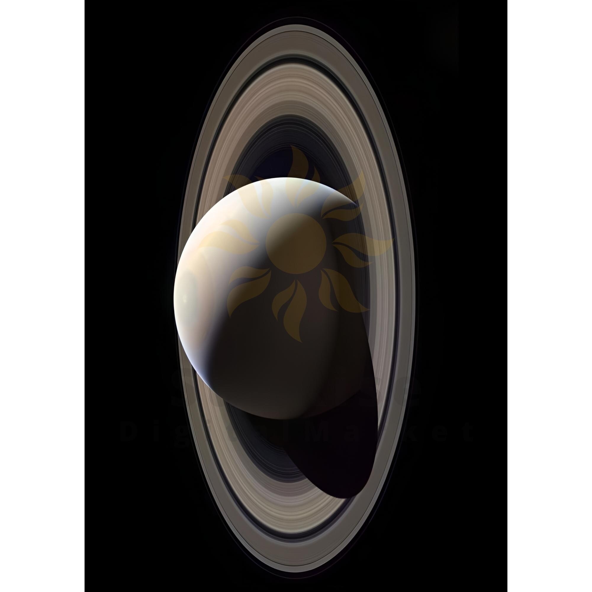 Saturn by James Webb Telescope NASA Canvas Wall Art, Space Poster Print ...