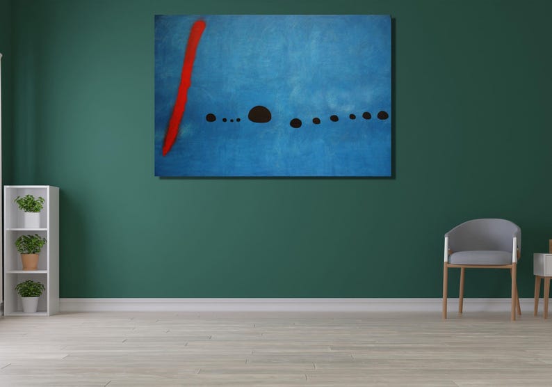 Impressão em tela Joan Miró Azul II, Arte Moderna Abstrata - Etsy Portugal