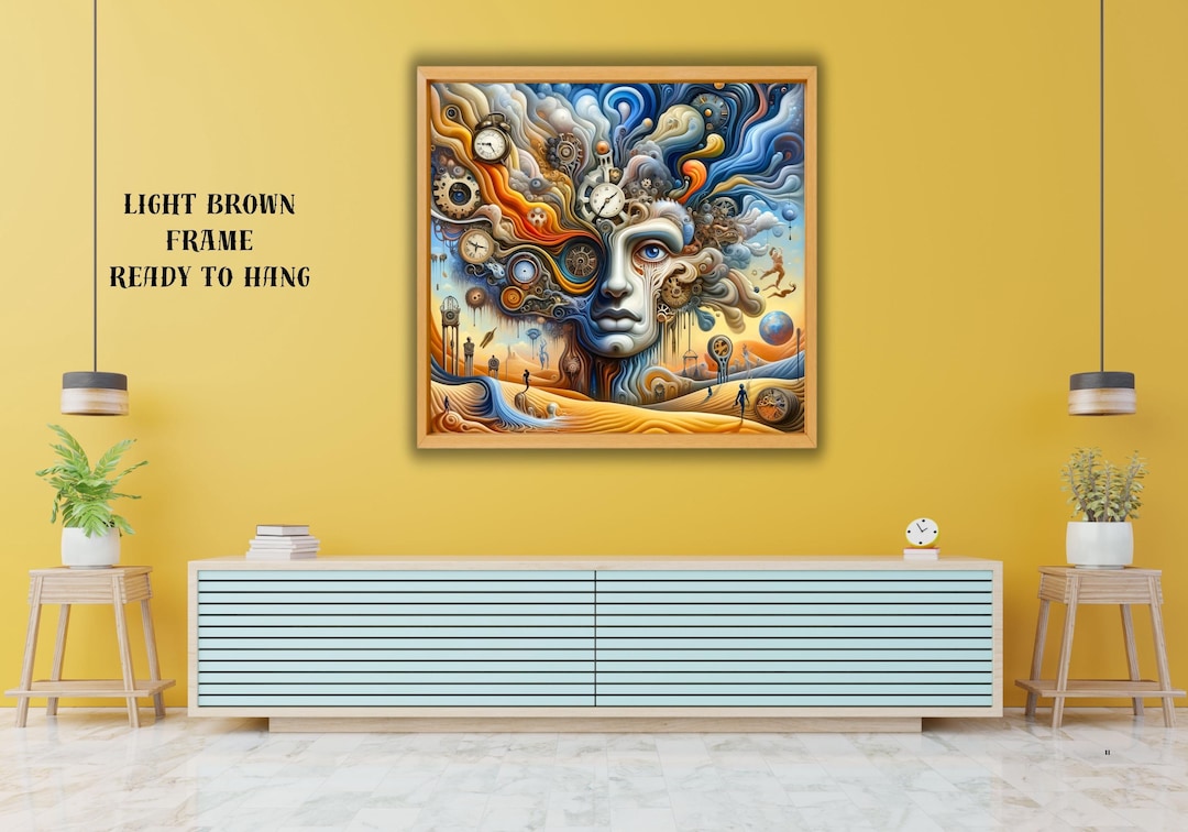 Salvador Dali:melting Watches Clocks Surreal Canvas Wall Art - Etsy