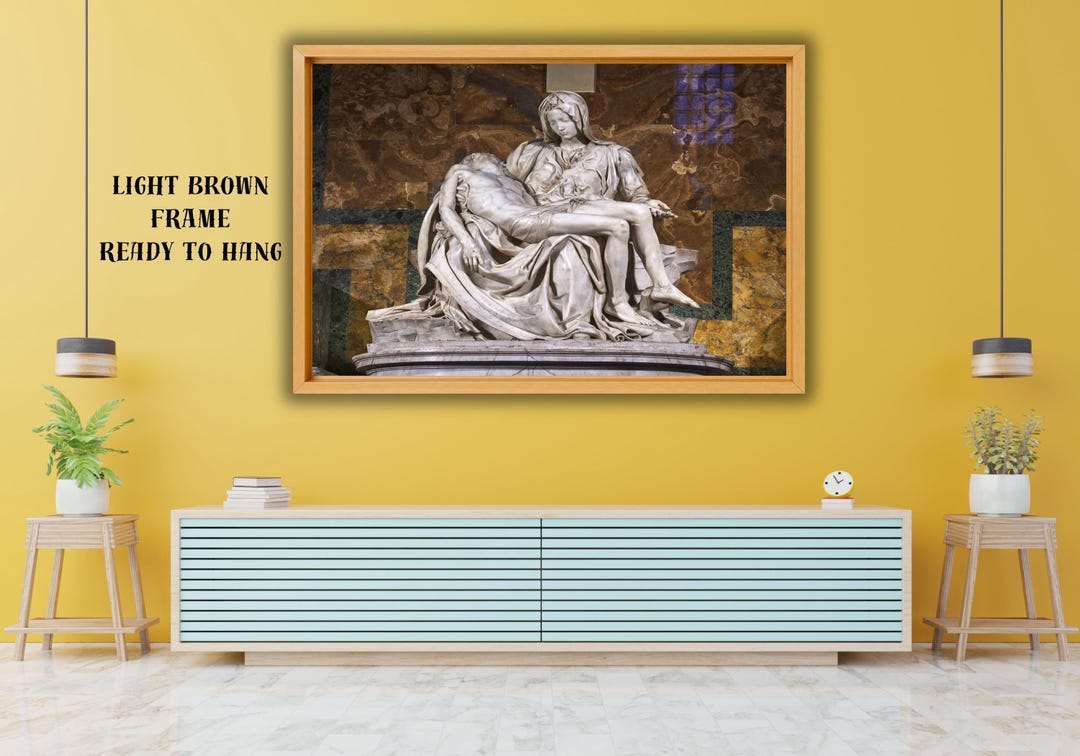 Michelangelo Pieta Canvas Print, Historical Wall Art - Etsy