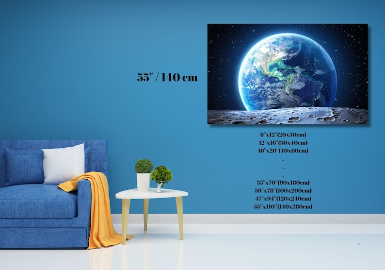 Blue Earth From Space by Artemis II NASA Wall Art,framed or Streched ...