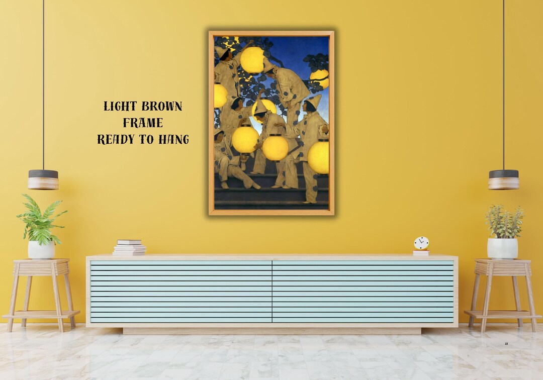 Maxfield Parrish: the Lantern Bearers Giclee Art Print - Framed Canvas ...