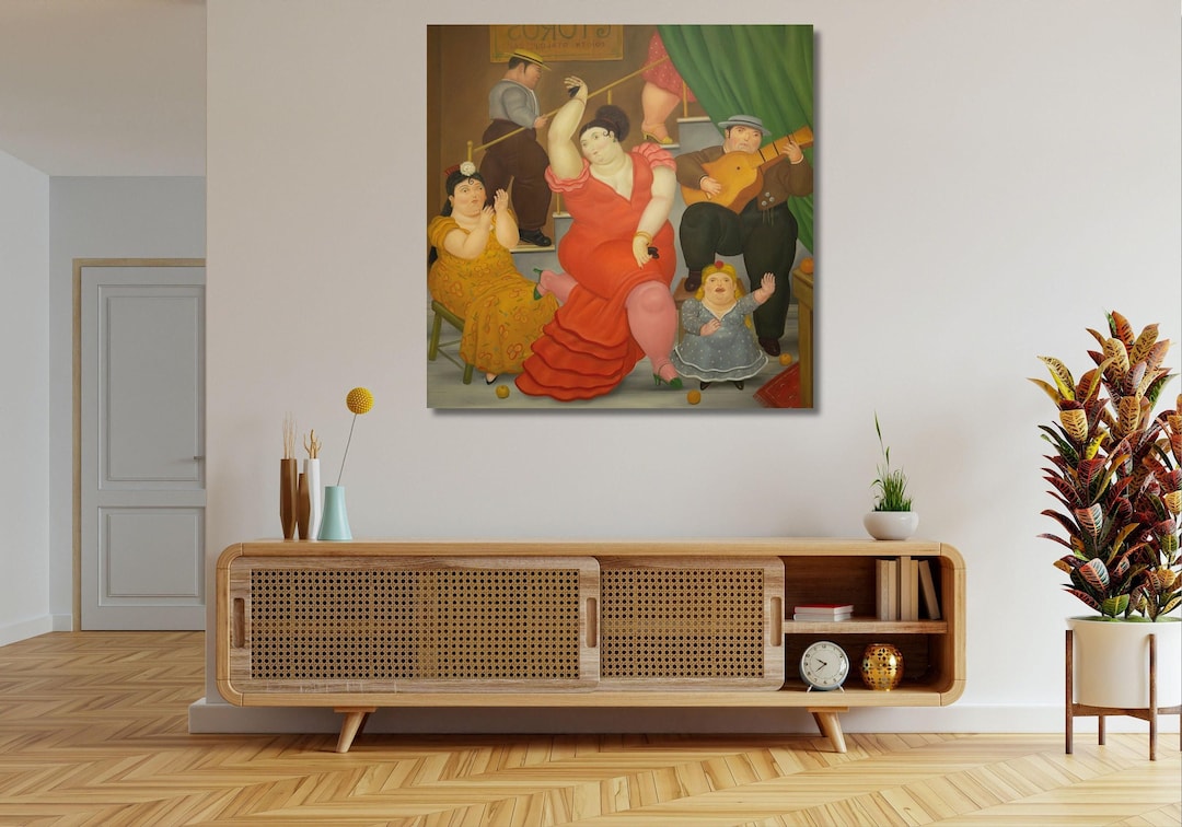 Fernando Botero Flamenco Dancer Print: Modern Wall Art for Dance Lovers ...