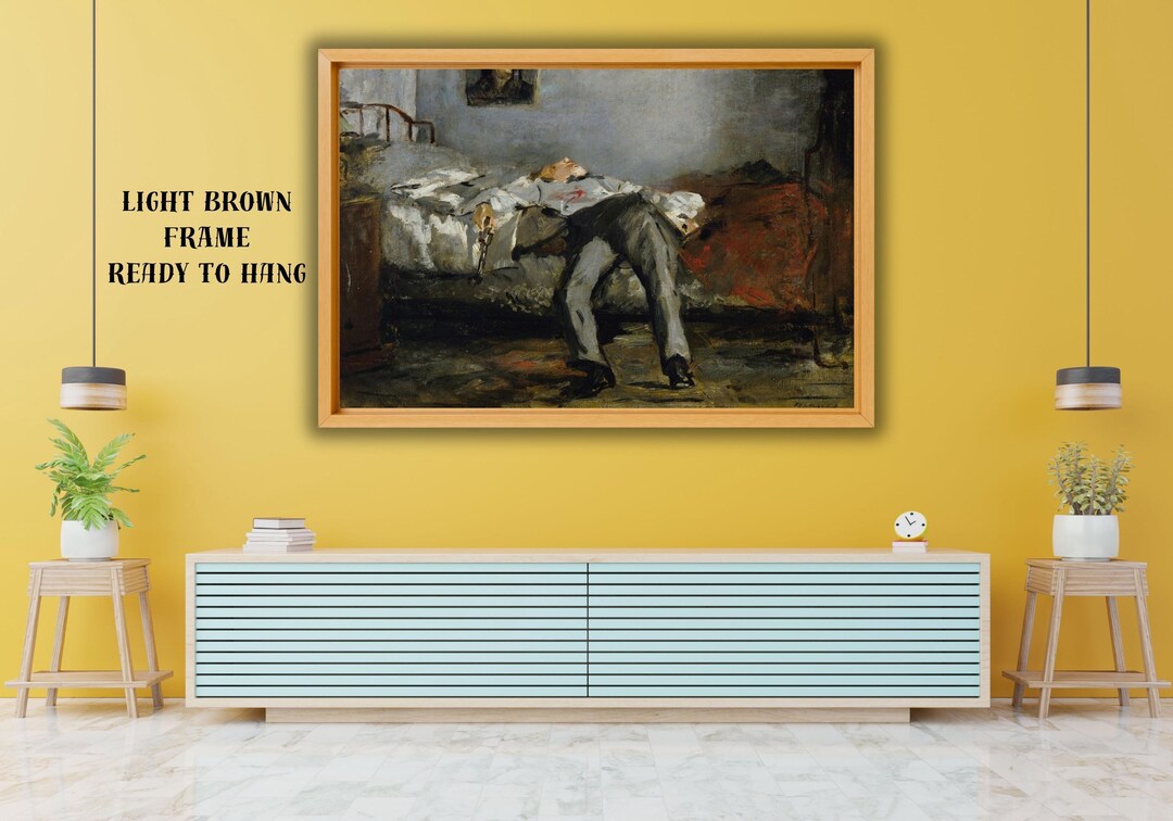 Edouard Manet the Suicided Man Canvas Art Print, Wall Decor - Etsy ...