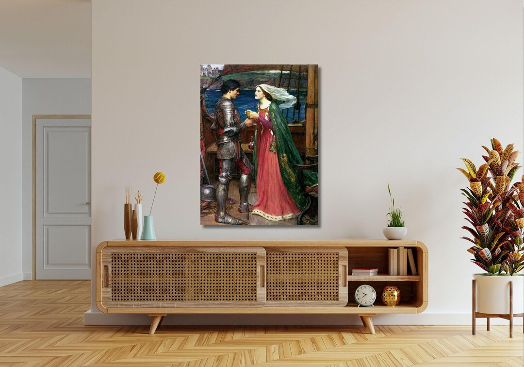 Waterhouse Tristan and Isolde Art Print, Framed Canvas Poster - Etsy