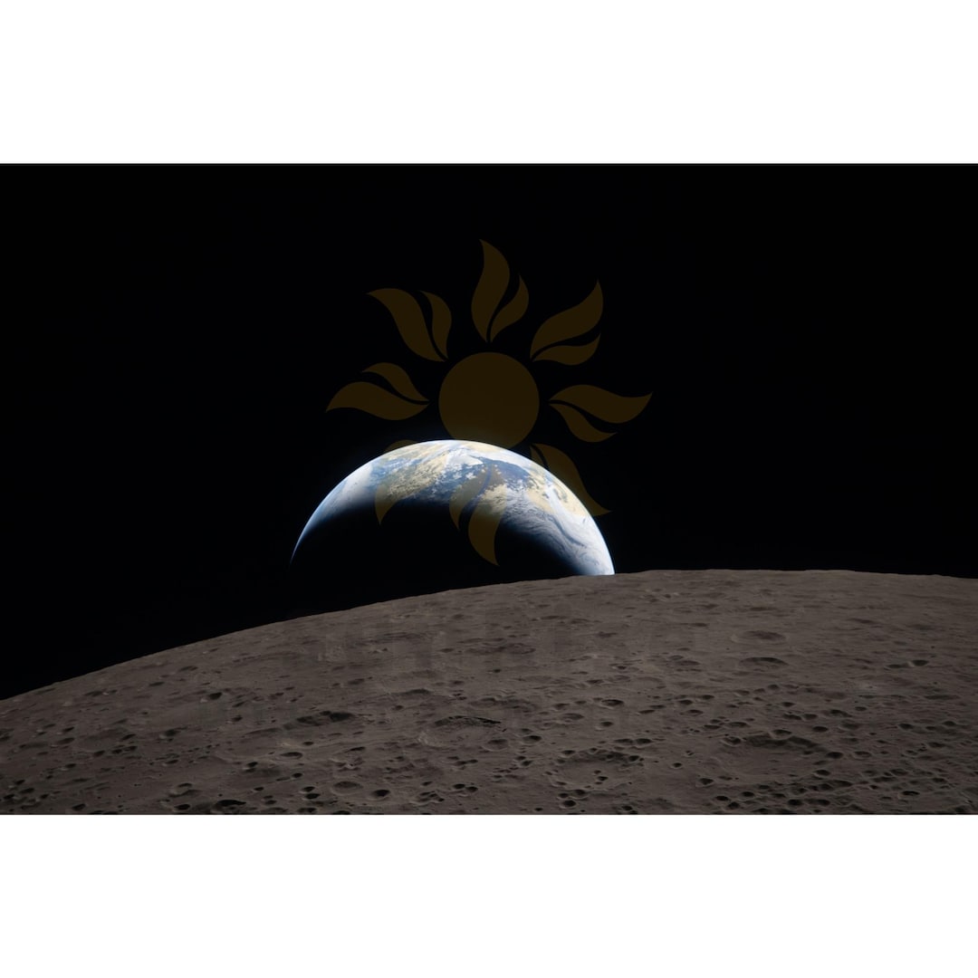Hello World NASA Poster, Artemis II Erdfoto: Blauer Marmor Druck - Etsy.de
