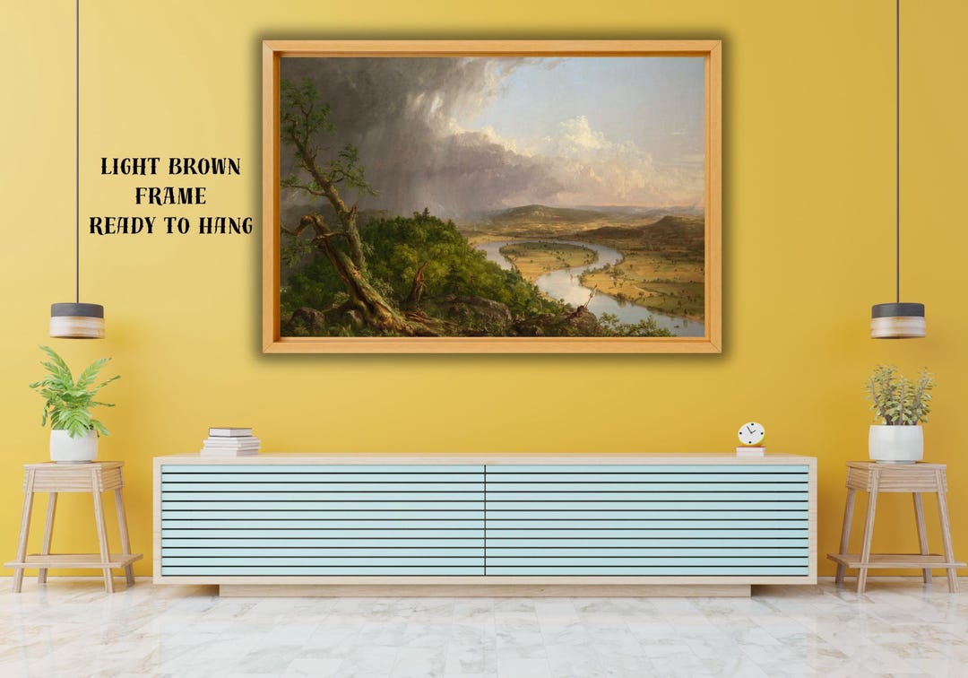 Thomas Cole the Oxbow Canvas Print: Framed Landscape Wall Art - Etsy
