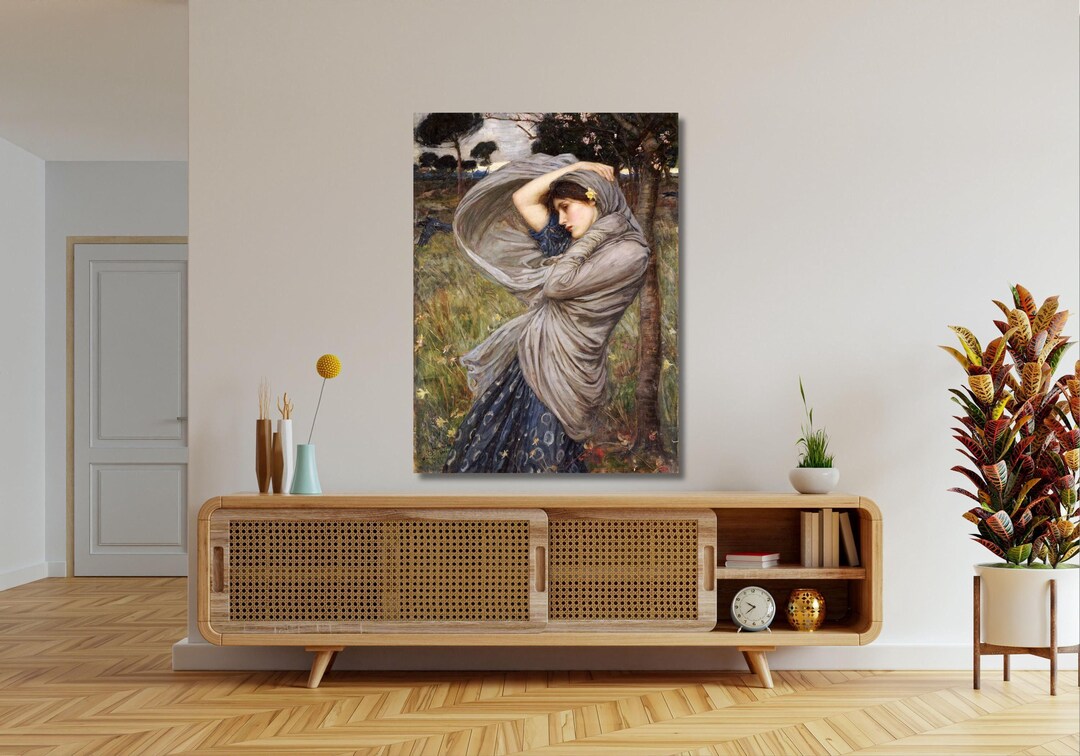 Boreas Canvas Print, John William Waterhouse, Modern Art Reproduction ...